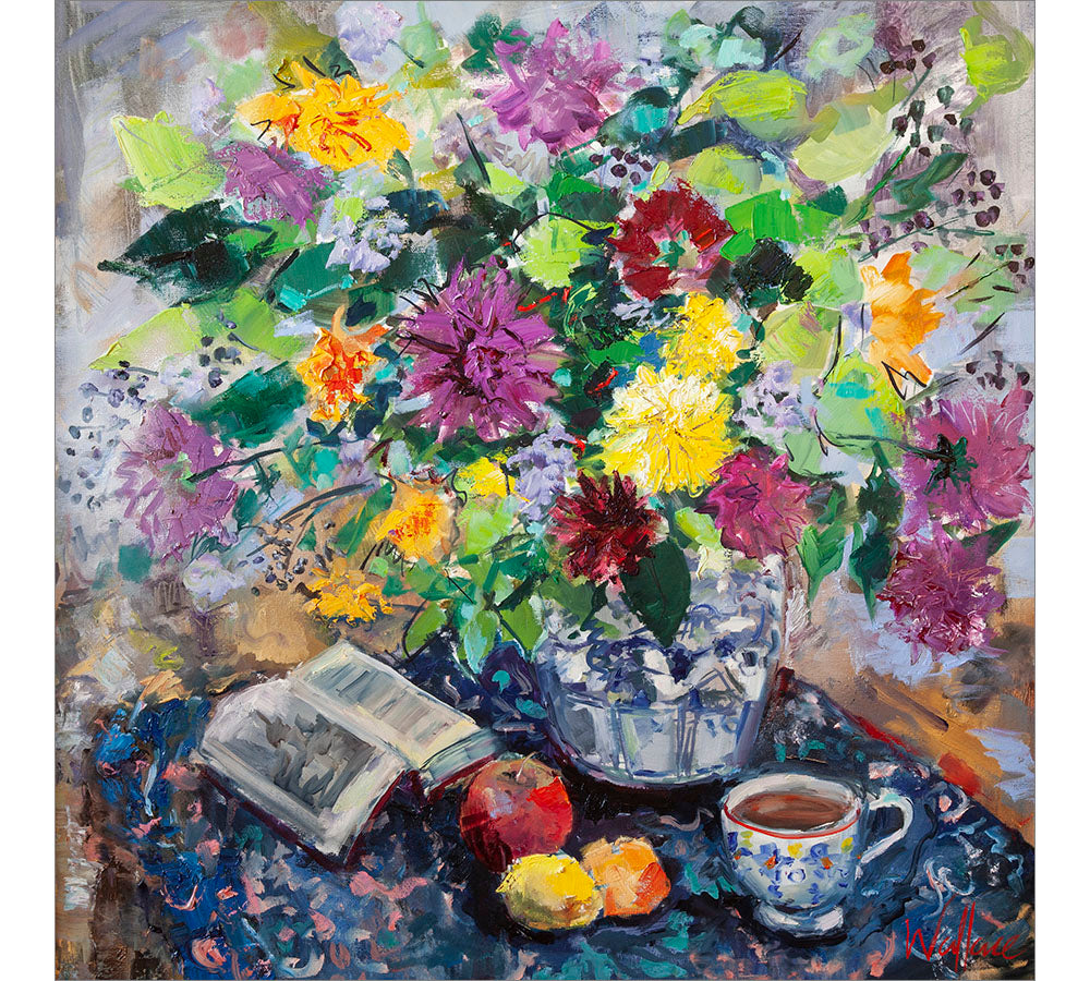 Still Life with Dahlias – Laura Wallace Art