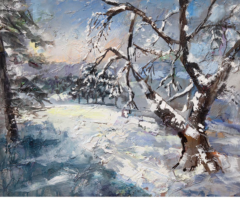 Heavy Snowfall in Field – Laura Wallace Art